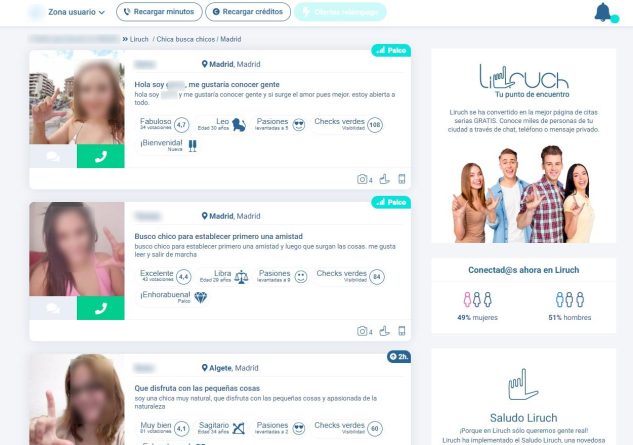 Liruch, web líder de citas y contactos que te Sorprenderá